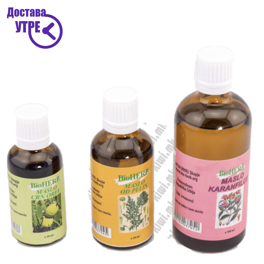 Bioherb антипаразит програм - сет од капки: црн орев 30 мл., пелин 50мл ...