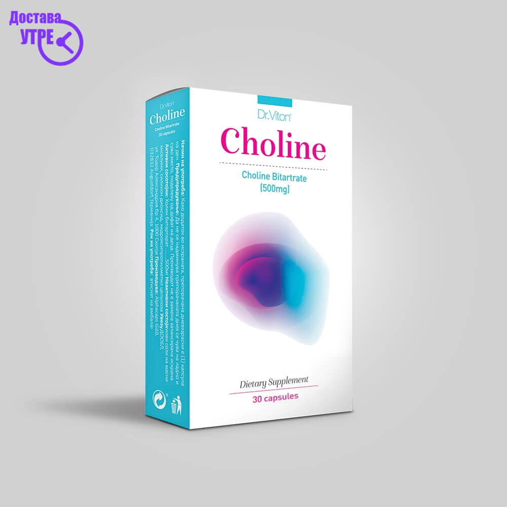 Dr. viton choline 500 mg капсули , 30 | КУПИ ONLINE