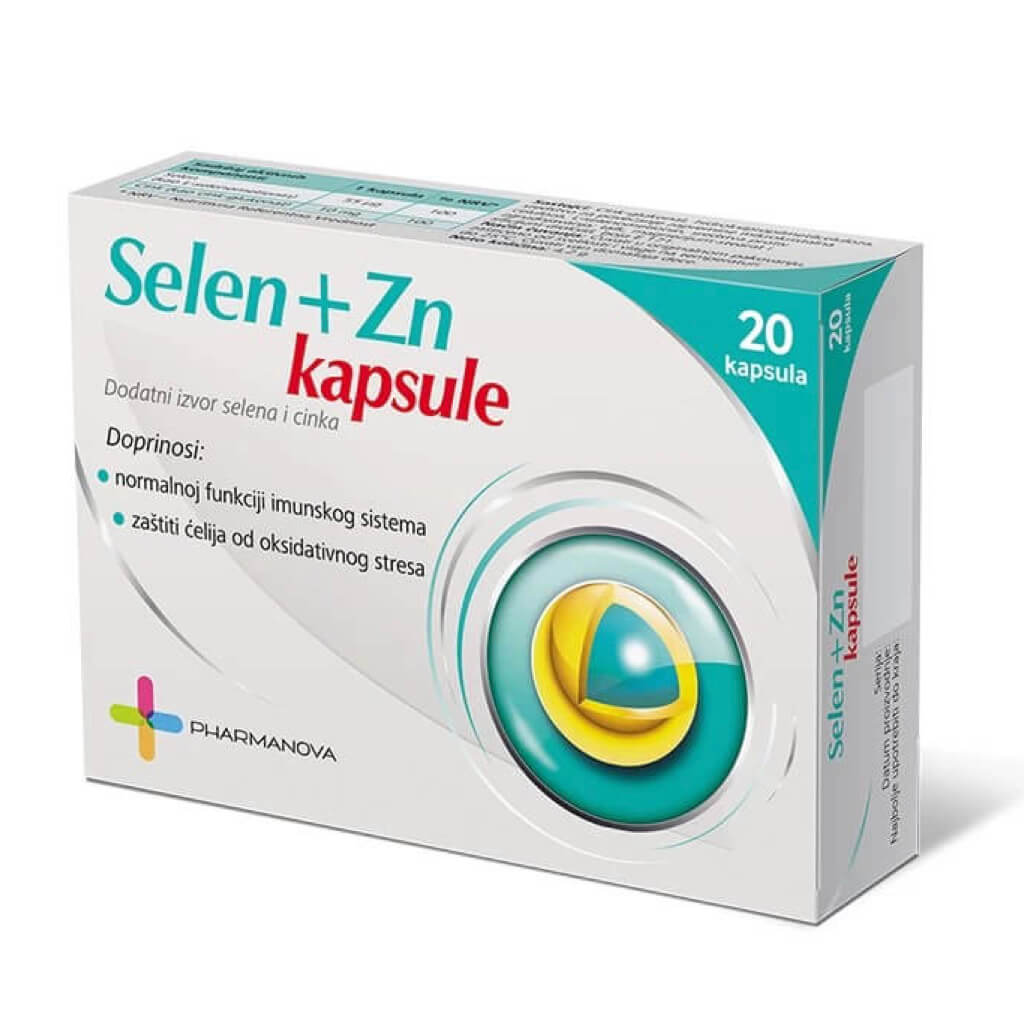 Pharma nova selen + zinc капсули, 20 | КУПИ ONLINE