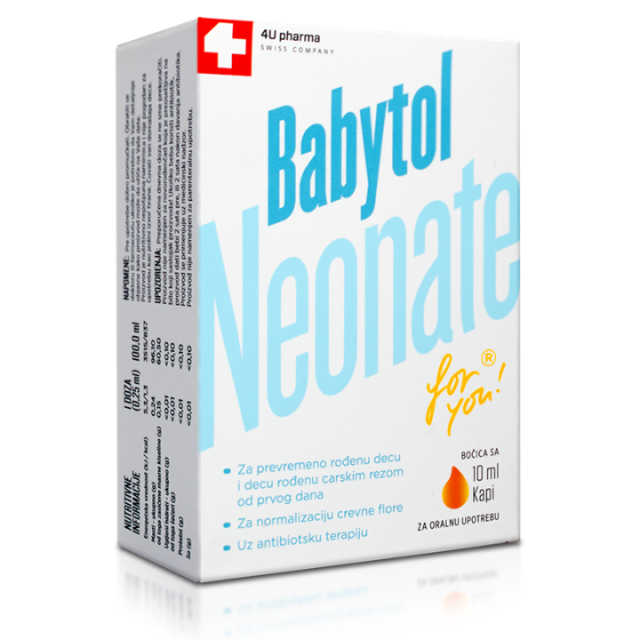 4u babytol neonate rastvor 10ml | КУПИ ONLINE