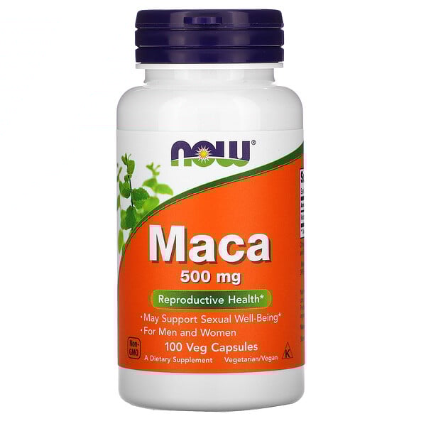 Now maca, 500 mg, 100 вег капсули | КУПИ ONLINE